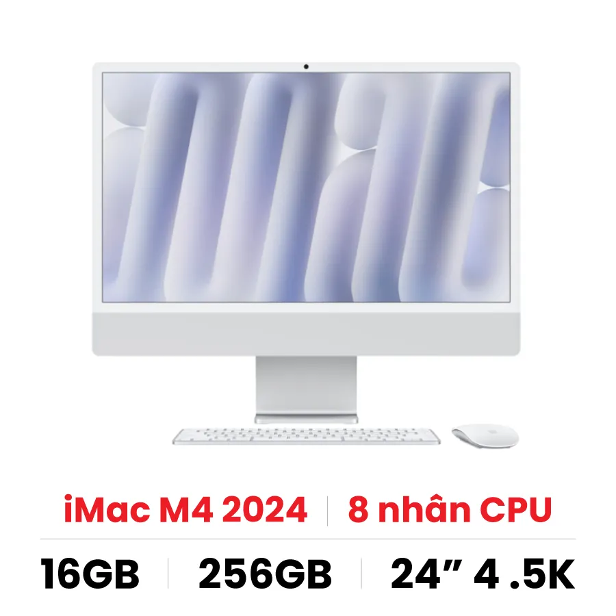 iMac M4 2024 24" 4.5K 8 CPU / 8 GPU / 16GB / 256GB | Silver - Chính ...