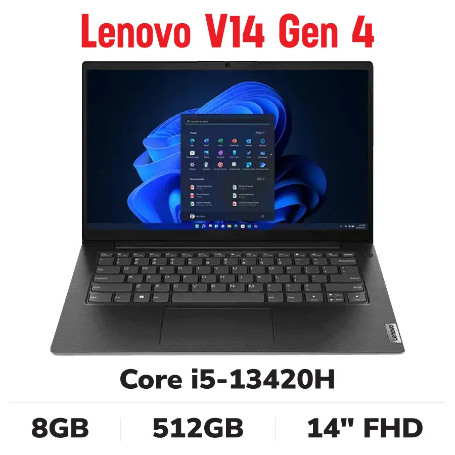 Laptop Lenovo V14 Gen 4 - 14.0" FHD i5-13420H 8GB 512GB NO OS XÁM ...