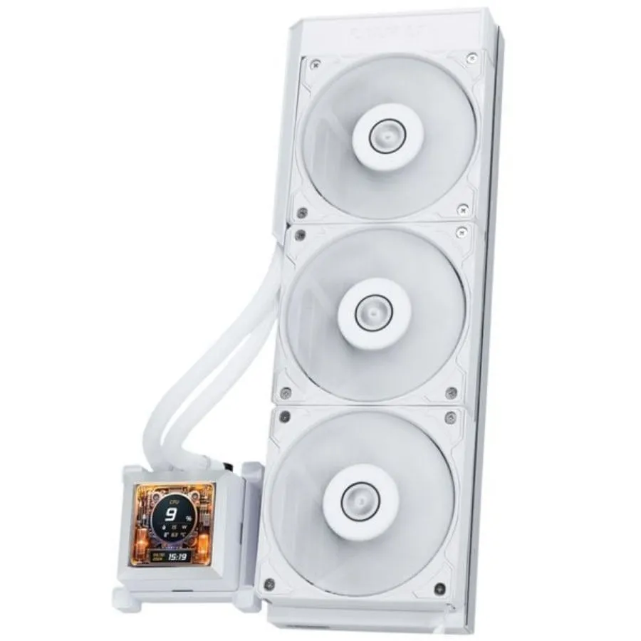 Tản nhiệt nước AIO Lian Li HydroShift LCD 360 non RGB fan White - HSLCD36SW